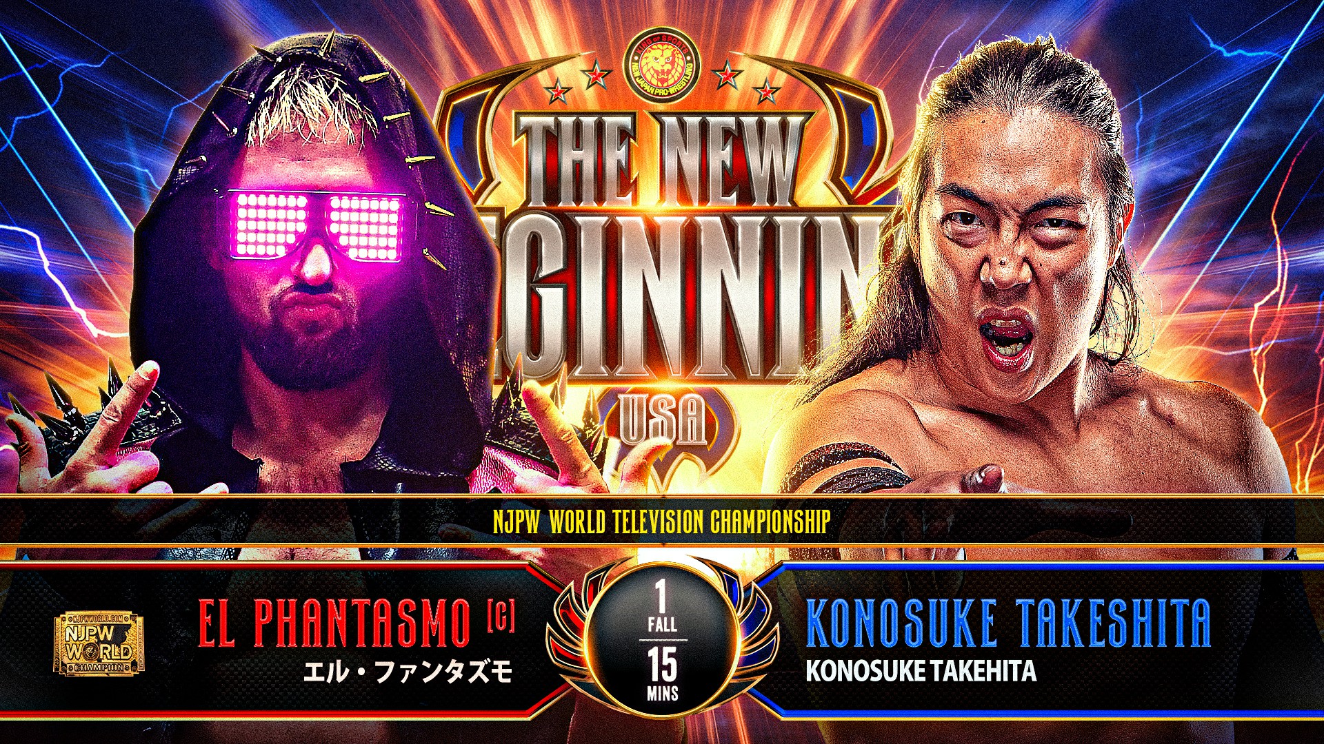 Konosuke Takeshita to Challenge El Phantasmo for NJPW World TV Title at ...